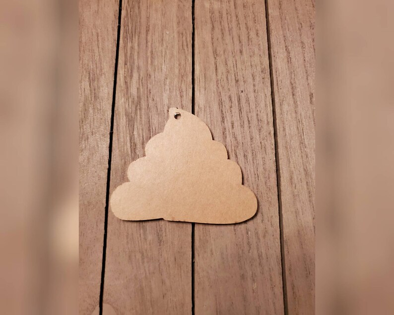 10 3 Inch Poop Emoji Acrylic Blanks With or Without Holes for Keychains ...