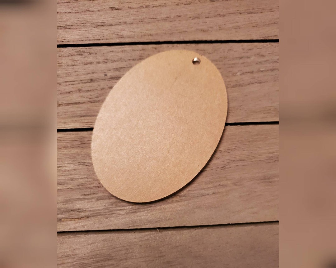 Acrylic 3 Inch Oval Acrylic Blanks With or Without Holes for Keychains ...