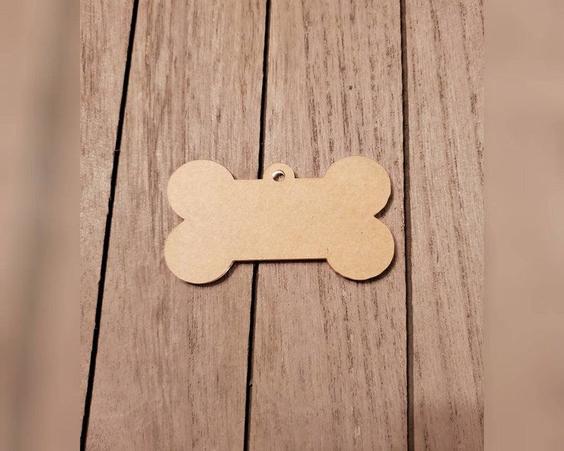 4 Inch Dog Bone Christmas Ornament Acrylic Blanks in Either - Etsy