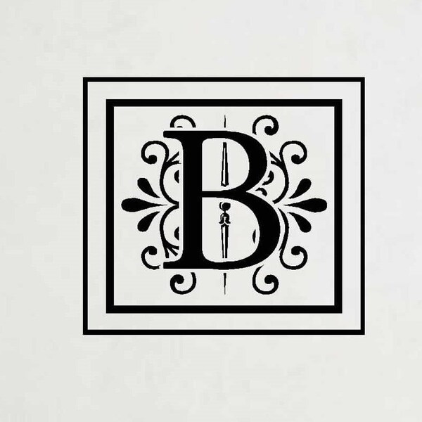 Monogram Wall Decals - Etsy