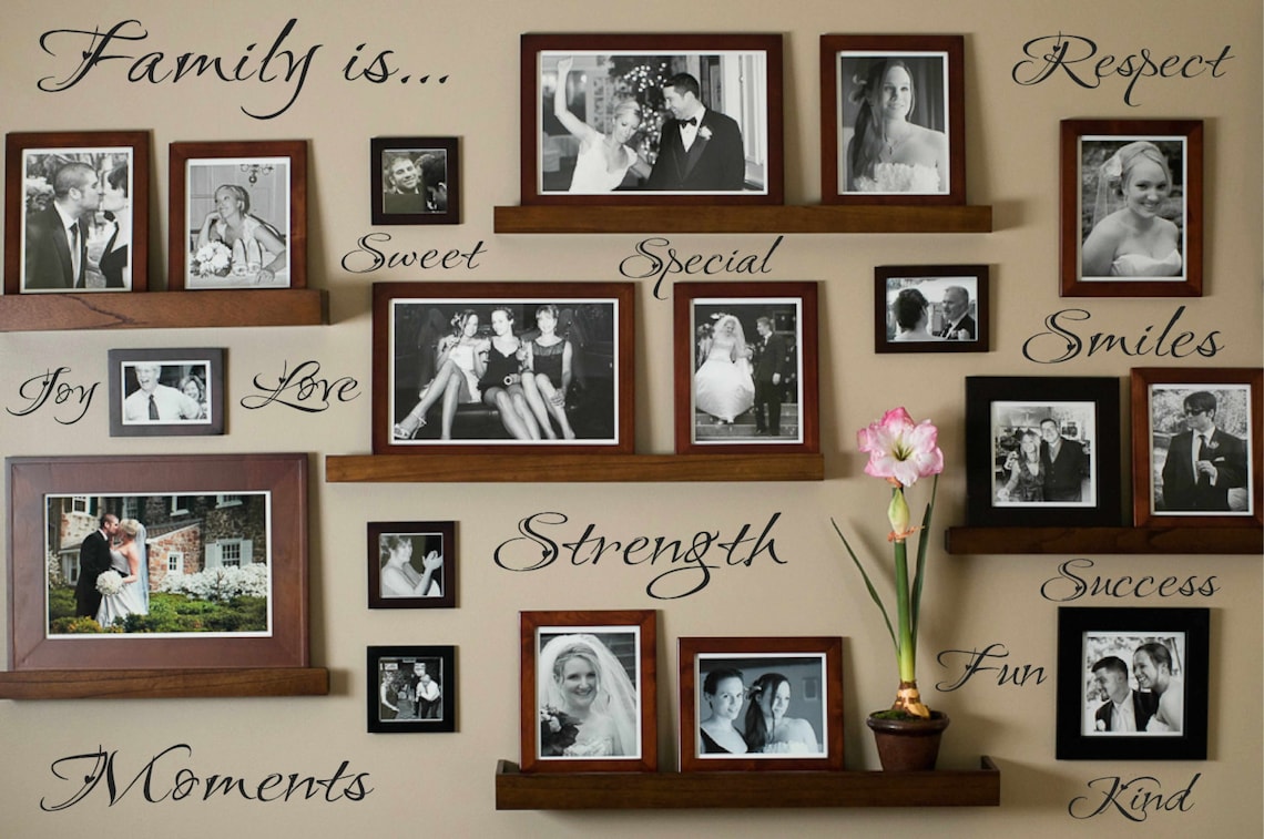 Family Wall Decal Wall Vinyls Decals Art Moments Love - Etsy