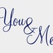 You & Me Wall Decal Vinyl Wall Quote Wall Vinyls Decals Art Bedroom ...
