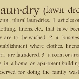 Laundry Room Decal - Vinyl Letters - Laun.dry (lawn.dre) Laundry Room ...