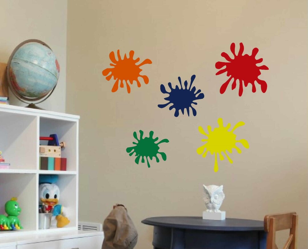 School Room Wall Decal - 5 Classroom Vinyl Stickers - 12" to 15" Inches ...