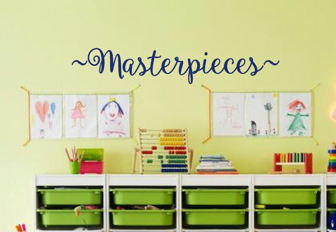 Masterpieces Wall Decal Kids Playroom Wall Decals Masterpieces Wall Art ...
