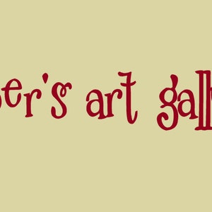 Personalized Art Gallery Wall Decal - Kids Playroom Decal - Art Gallery ...