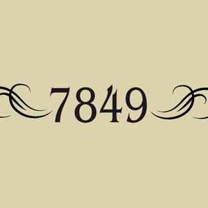 House Numbers Decal - Front Door Decal - Front Door Welcome - Vinyl ...