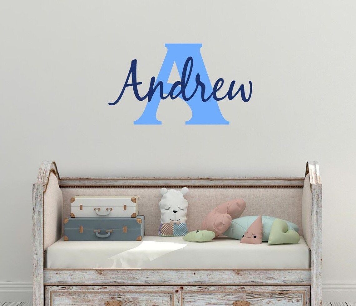 Boys Room Wall Decor Baby Boy Nursery Wall Decal Name Wall - Etsy