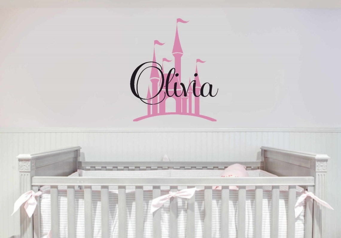 Princess Wall Decal Custom Girls Wall Decal Personalized - Etsy