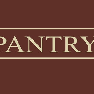 Pantry Door Decal - Kitchen Wall Decal - Pantry Decal- Pantry Door ...