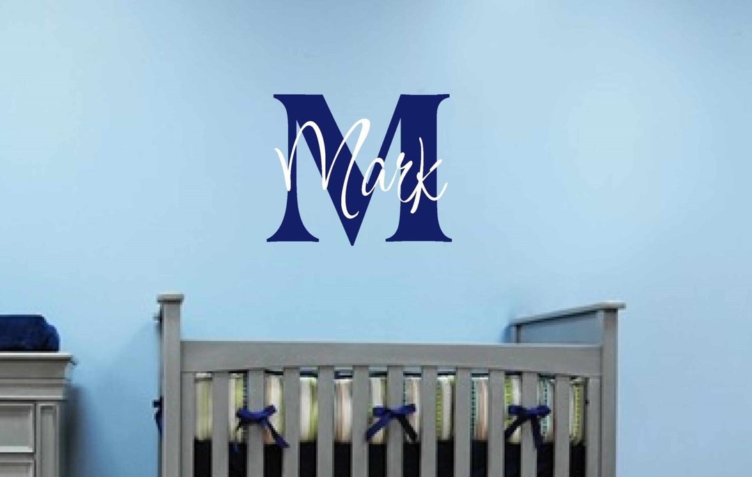 Boys Bedroom Name Wall Decal, Boys Name Wall Decal, Boys Name Decal ...