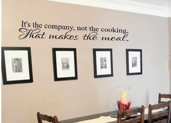 Kitchen Wall Decor Kitchen Wall Decal It's the Company - Etsy