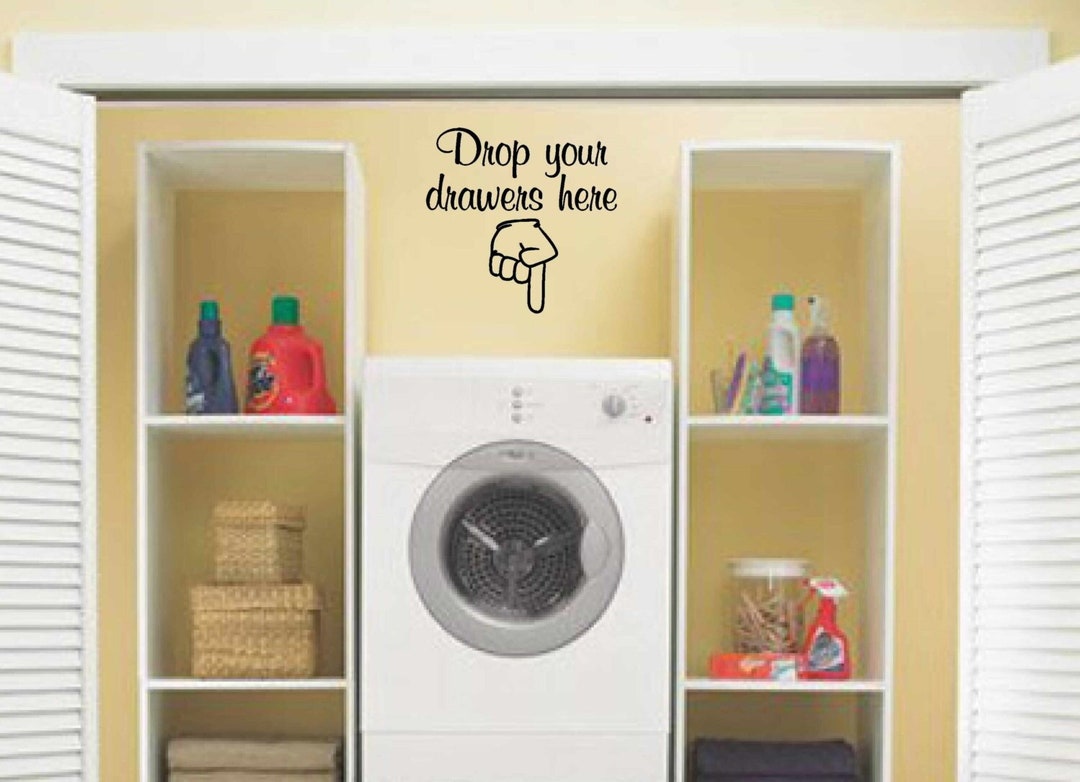 Laundry Room Decal - Laundry Room Decor - Wall Art - Vinyl Decal - Drop ...