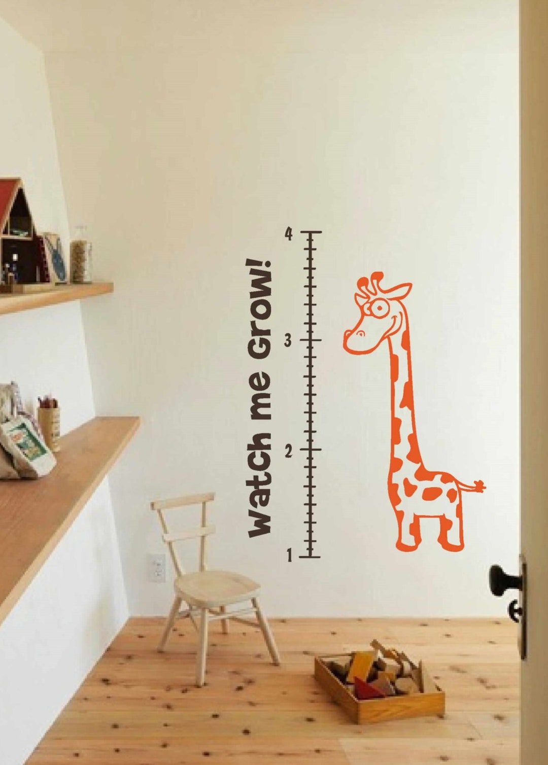 Wall Decal - Childs Growth Chart - Nursery Room Wall Decal - Wall Decal ...