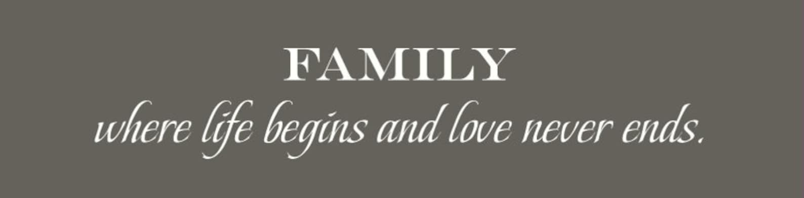 Family Wall Decal Vinyl Wall Quote Wall Decal Sticker - Etsy
