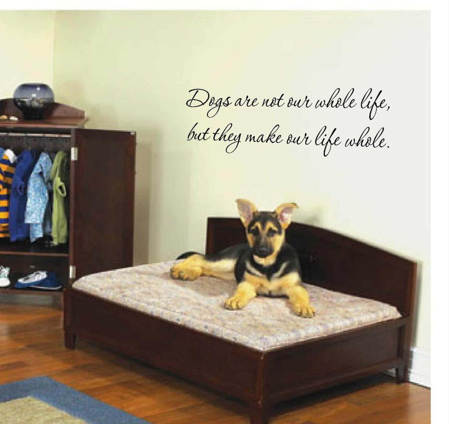 Dog Wall Decal Dog Wall Decor Vinyl Wall Quote Dogs Are | Etsy