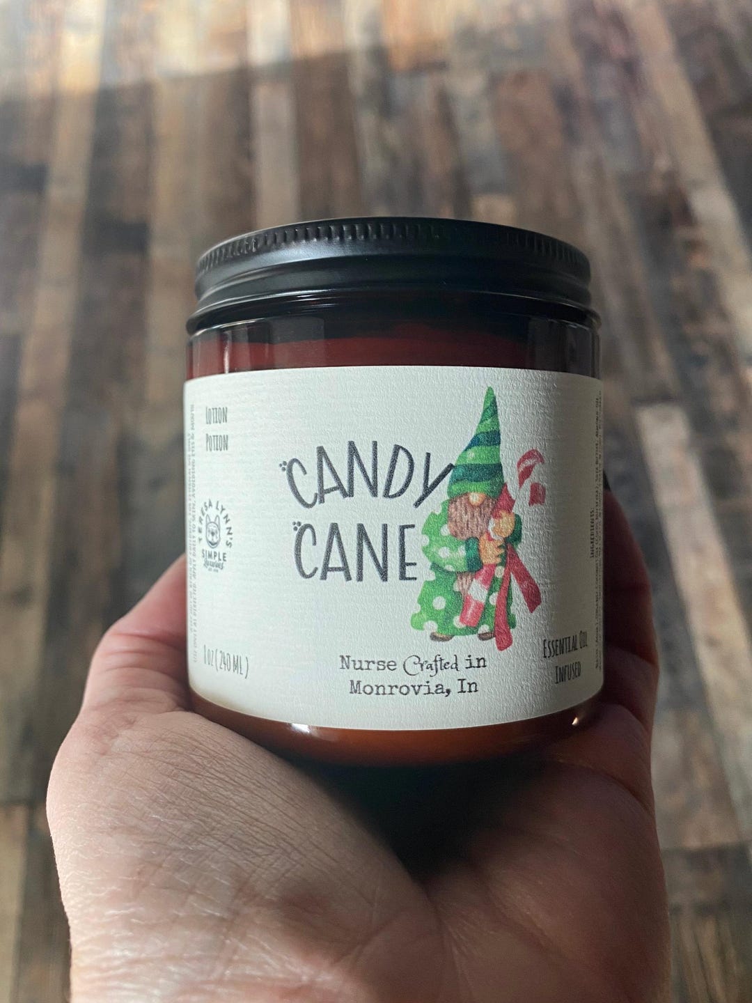 Candy Cane Scented Handmade Lotion - Etsy