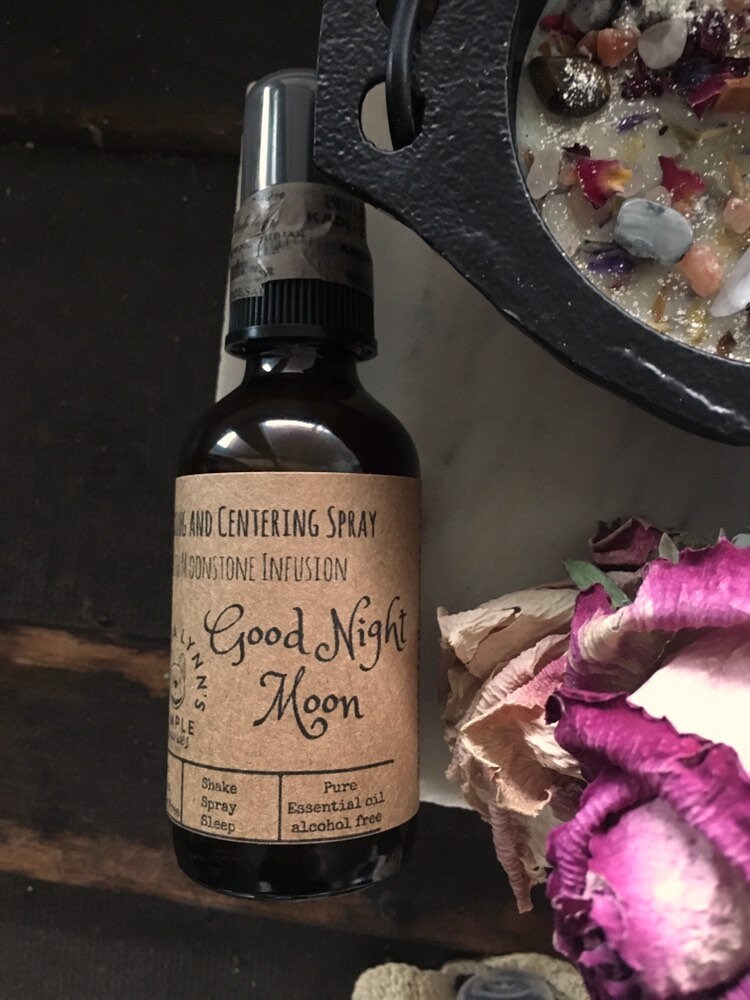 Good Night Moon, relaxation spray, centering spray, lavender, vanilla ...