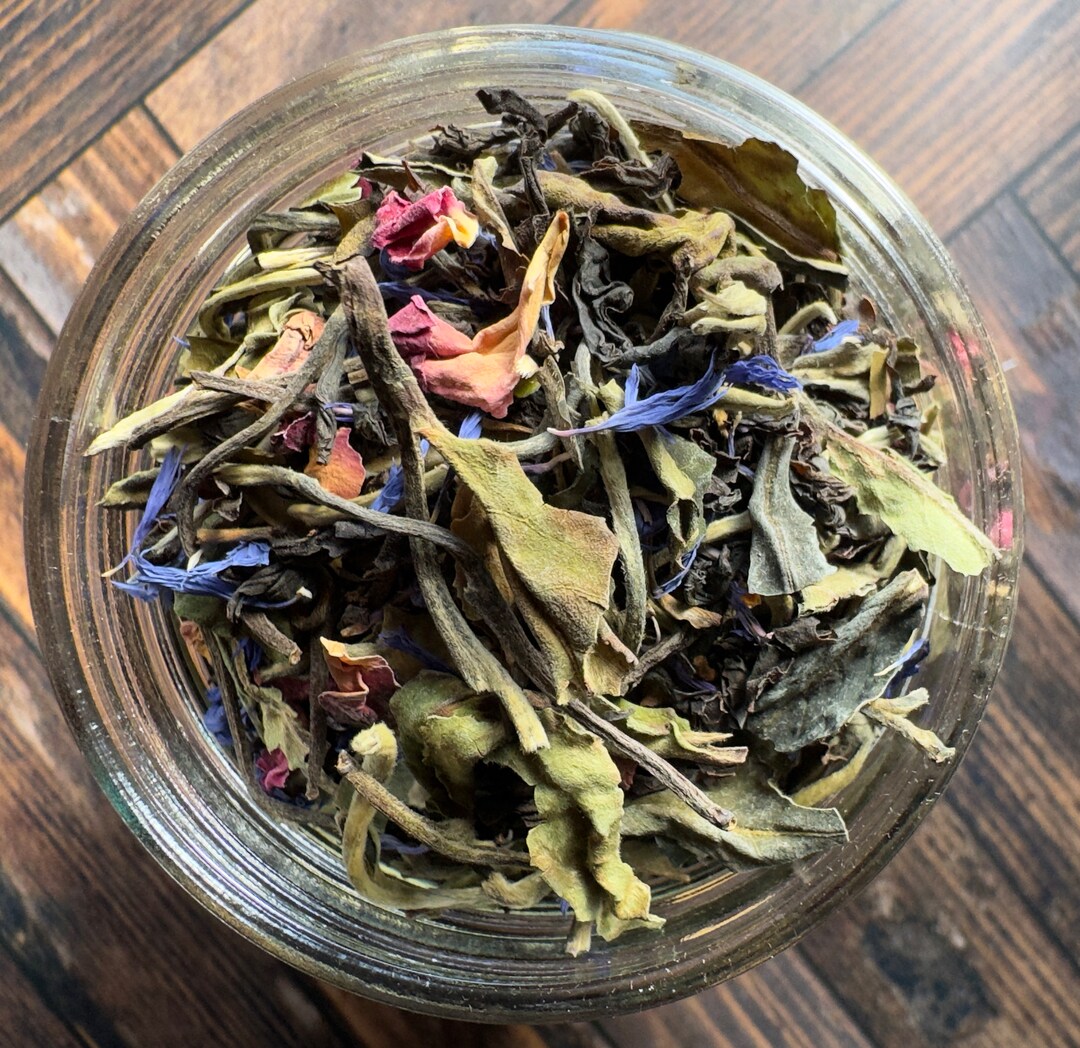 Black Rose Tea Blend- Orange Pekoe Black Tea , White Tea, Cornflower ...
