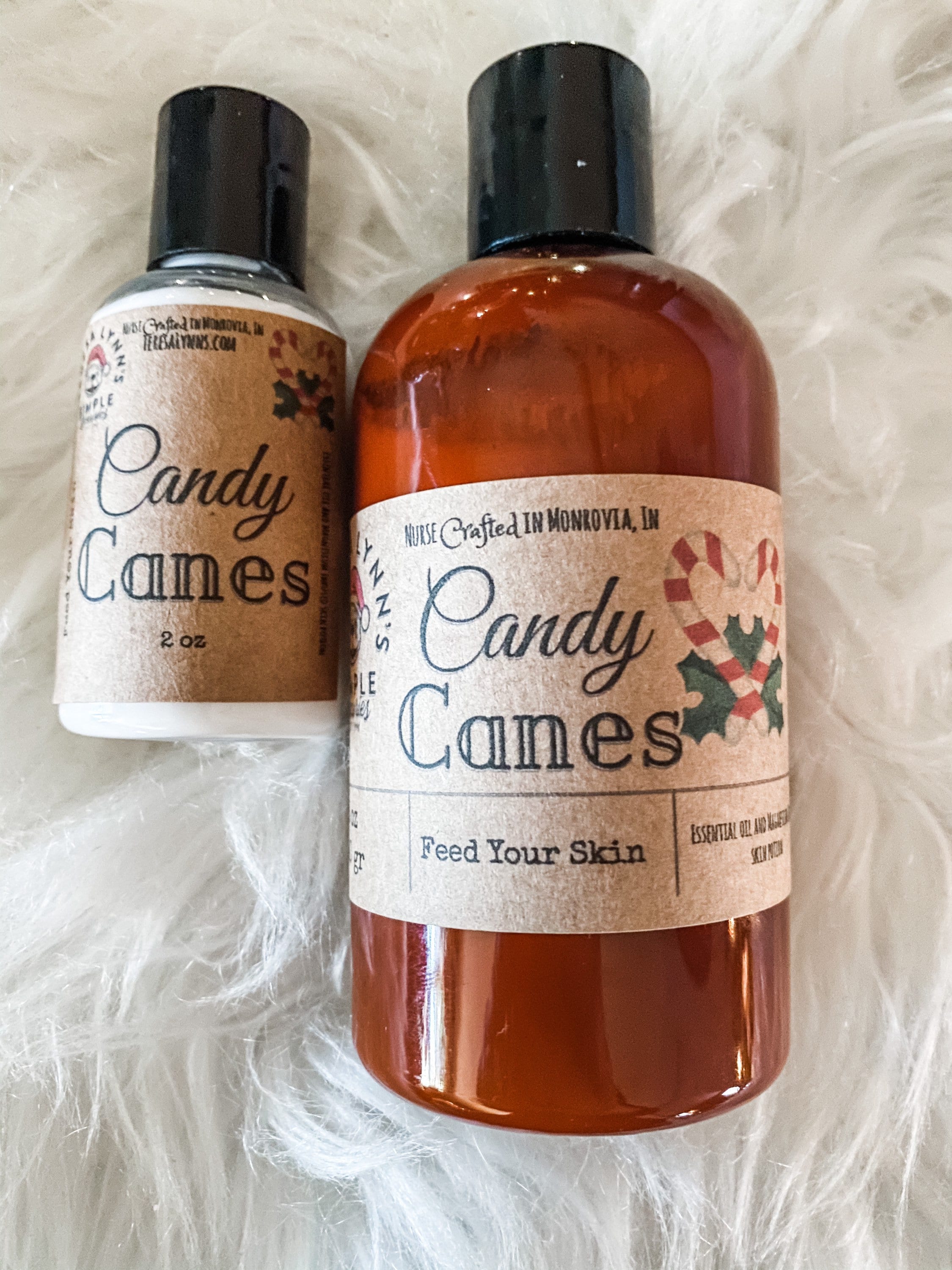 Candy Canes, skin potion, lotion, peppermint, Vanilla, Shea Butter ...