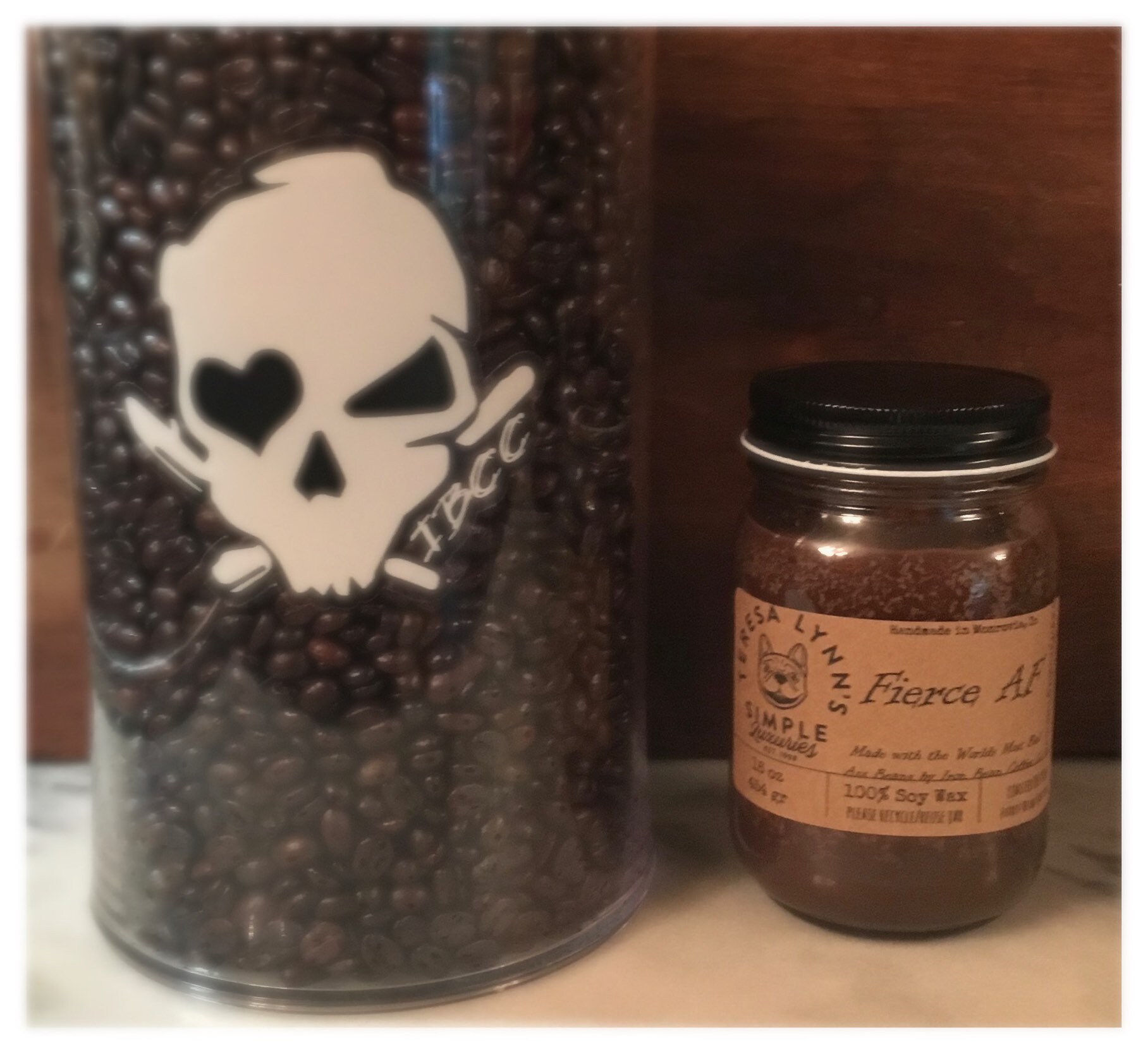 Fierce AF, Coffee Bean, candle, , 100% soy wax, handmade, local roaster ...