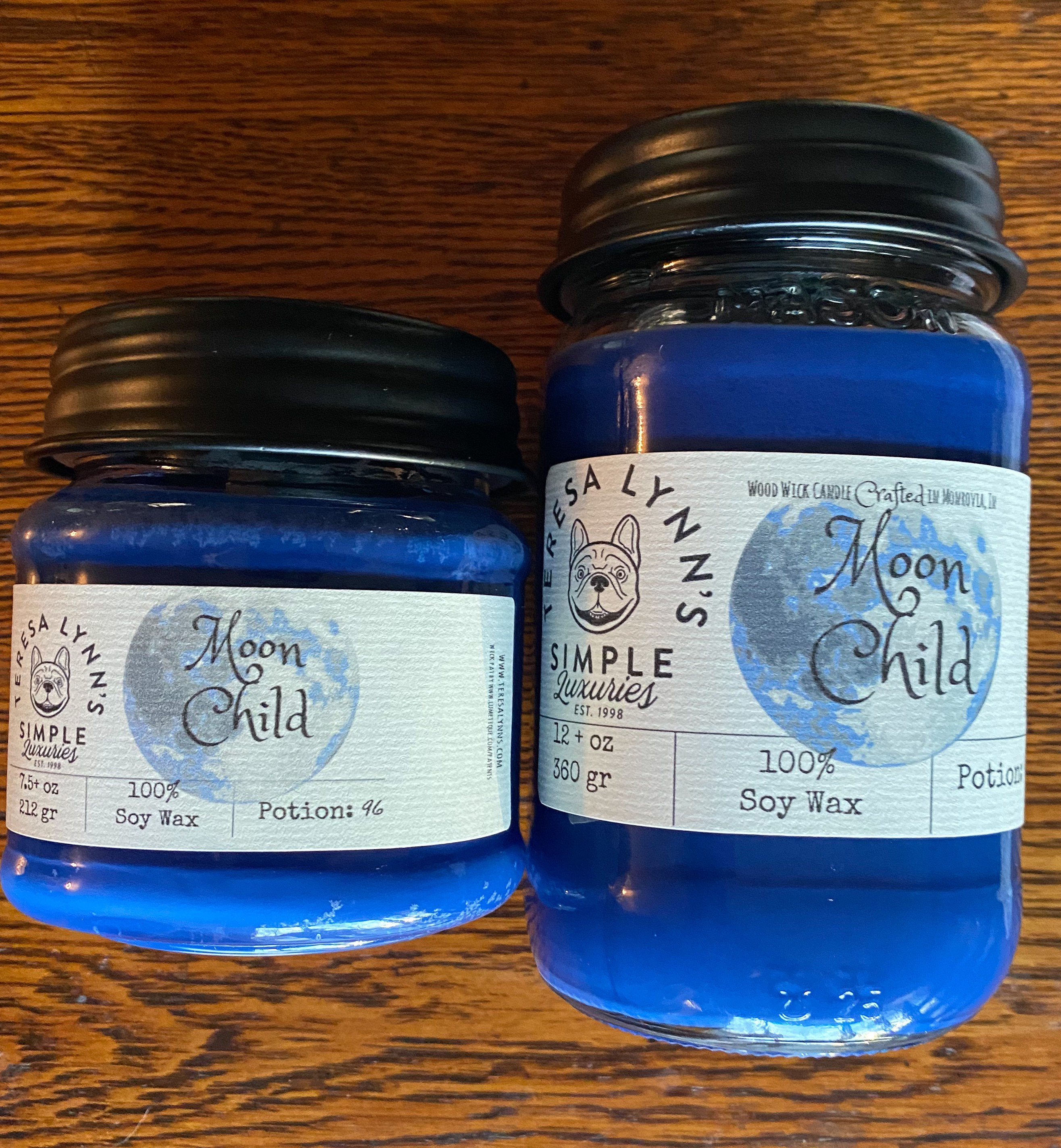 Moon Child, floral, sandalwood, candle, soy wax, handmade, aromatherapy ...