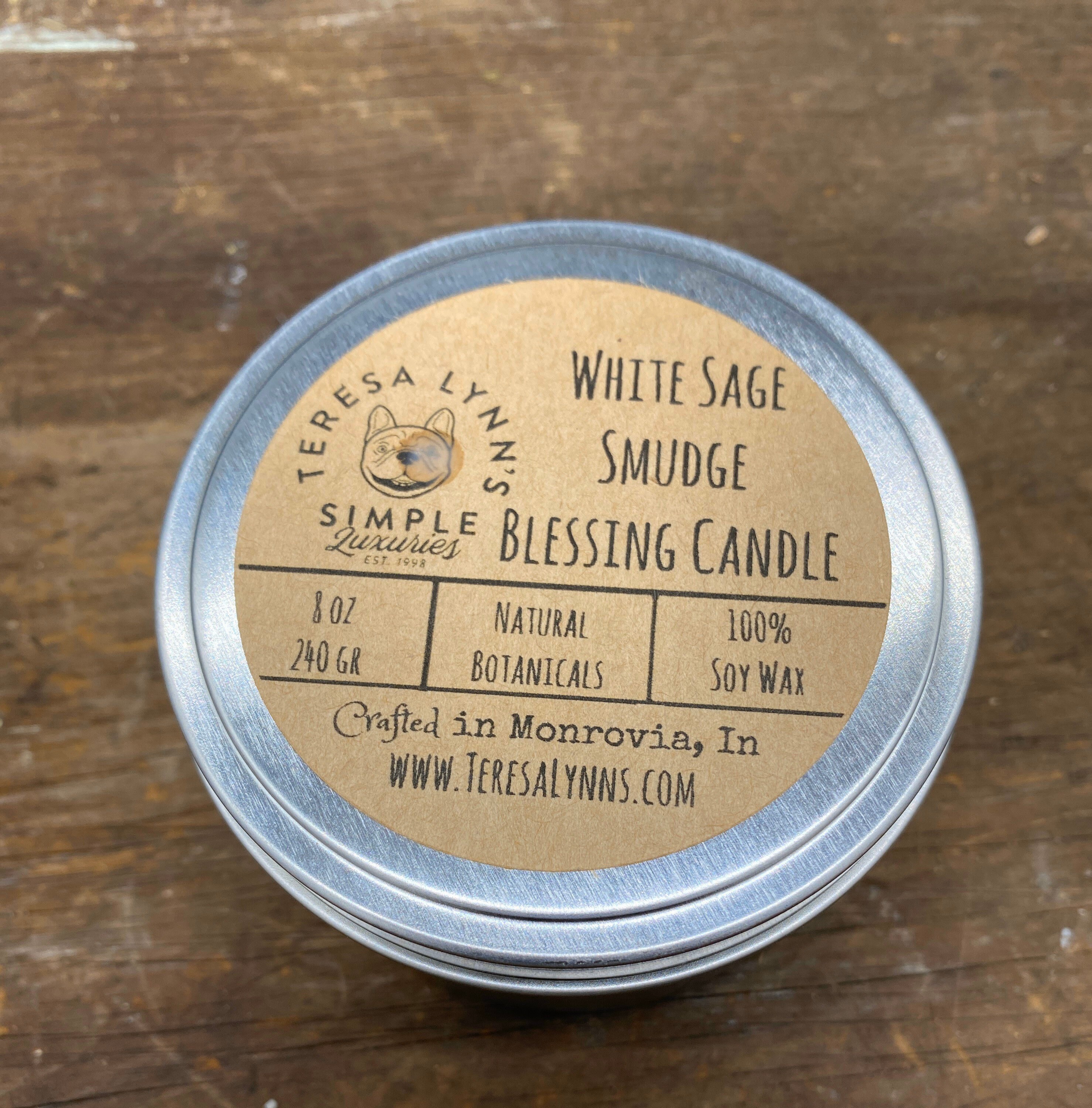 White Sage, Blessing candle, , Lavender, Stones, Crystal, intention ...