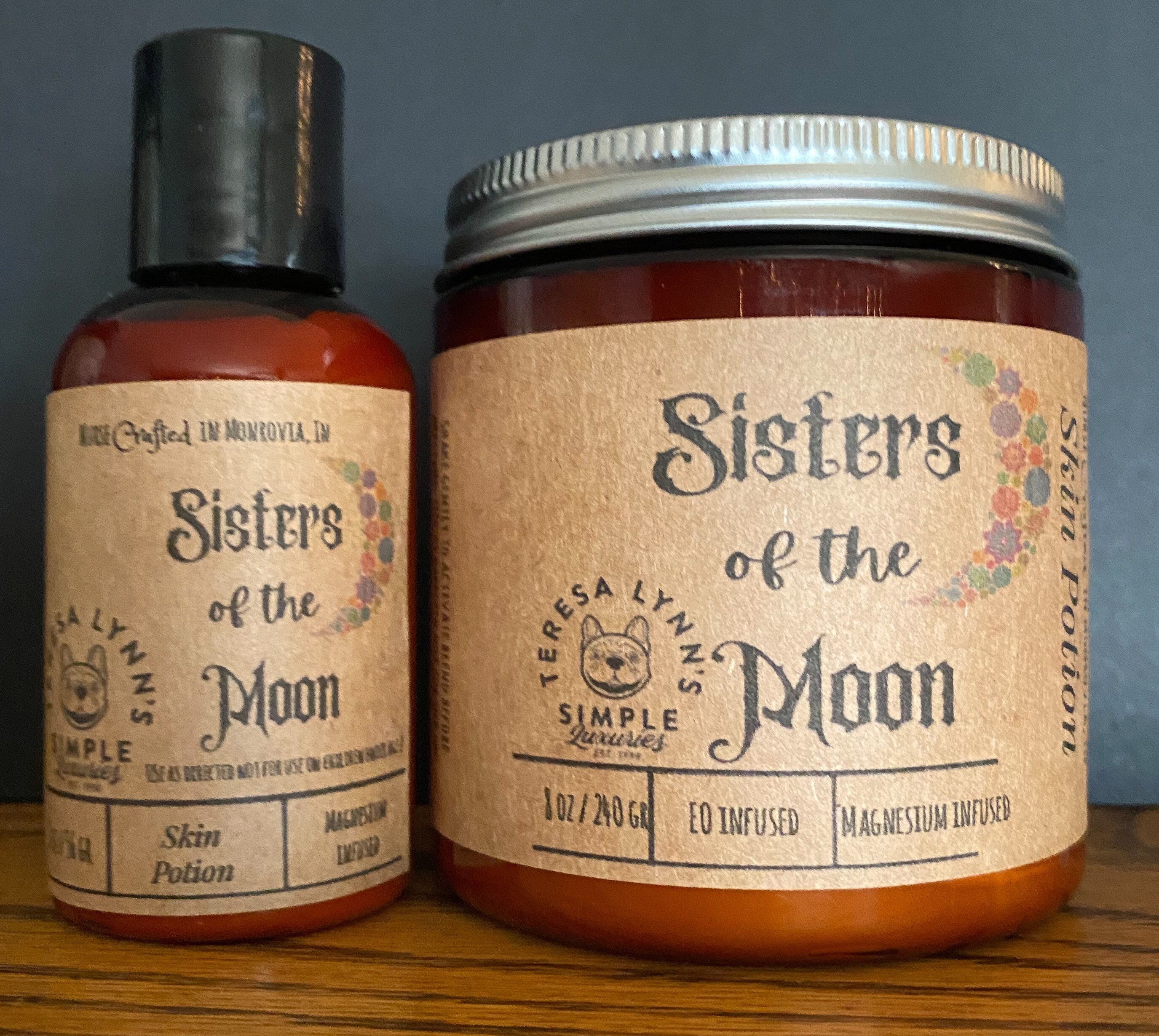 Sisters of the Moon, lotion, skin lotion, goats milk, honey, hemp ...