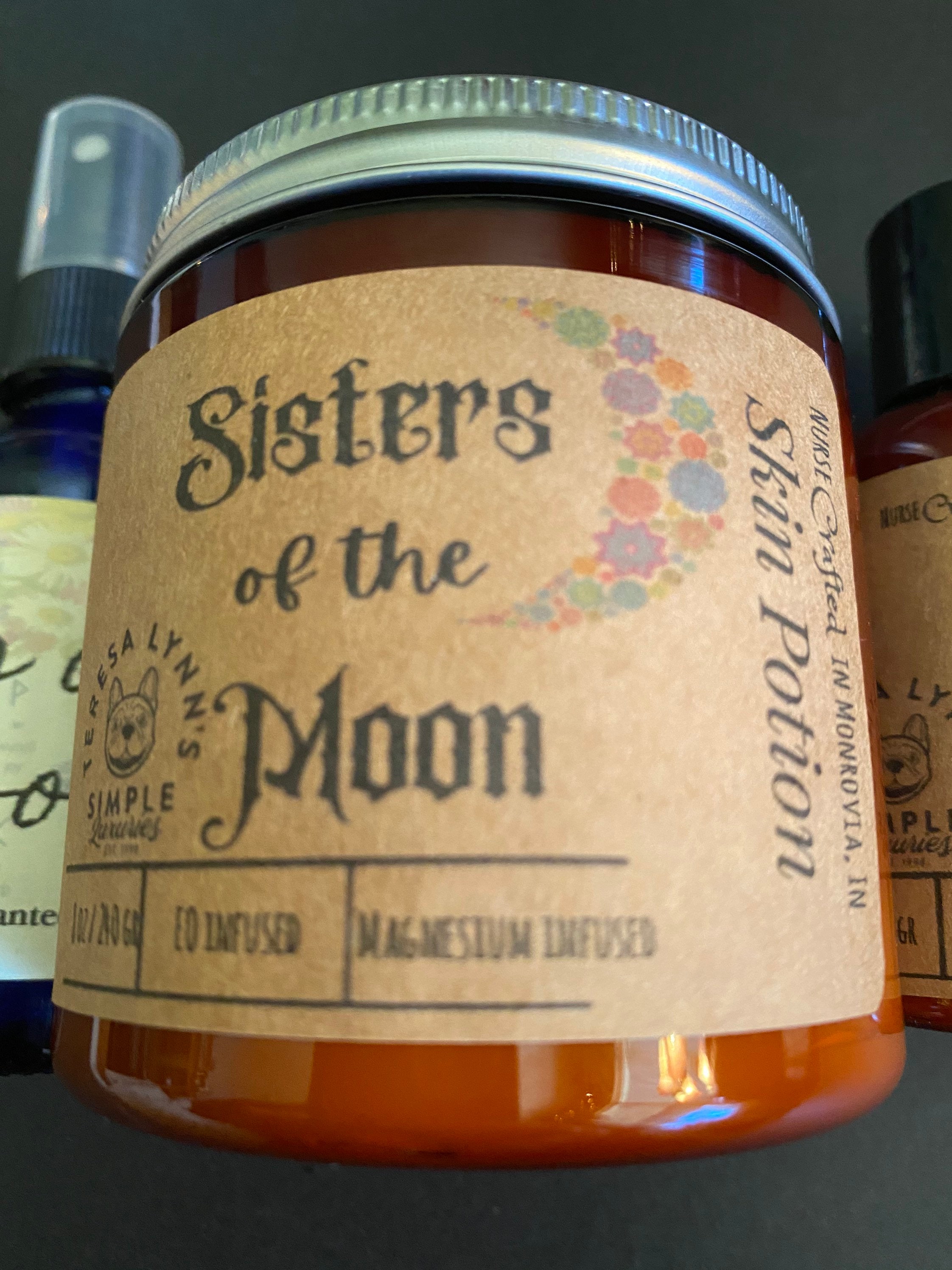 Sisters of the Moon, lotion, skin lotion, goats milk, honey, hemp ...