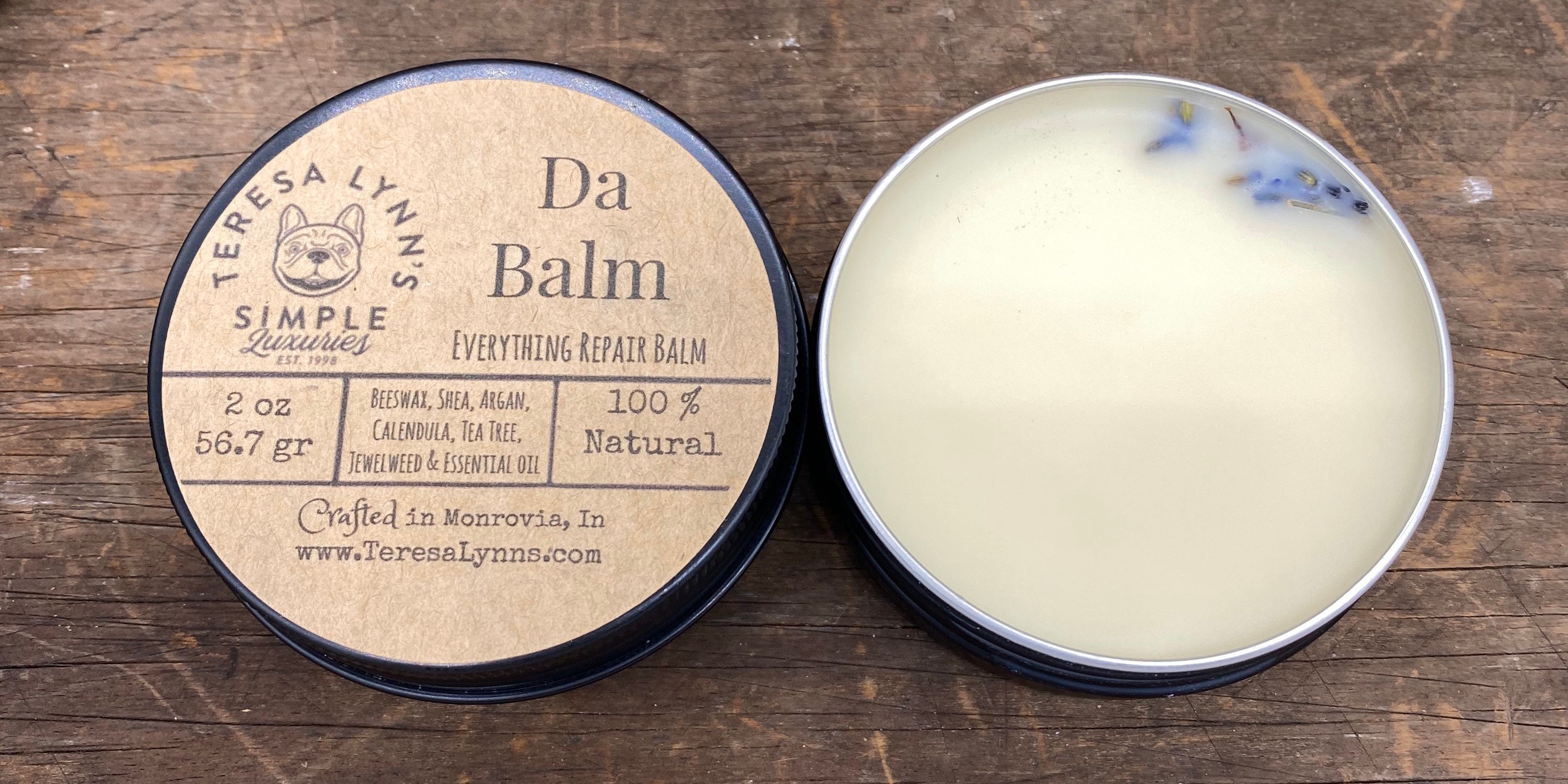 Da Balm, beeswax, Shea, Margo butter, healing balm, cuticle, first aid ...