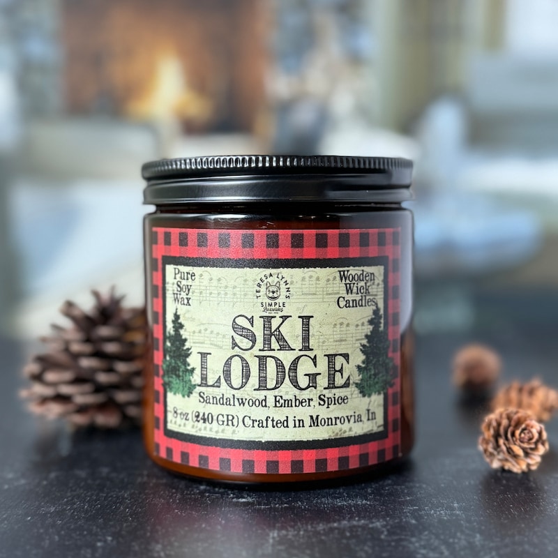 The Lodge Candle - Etsy