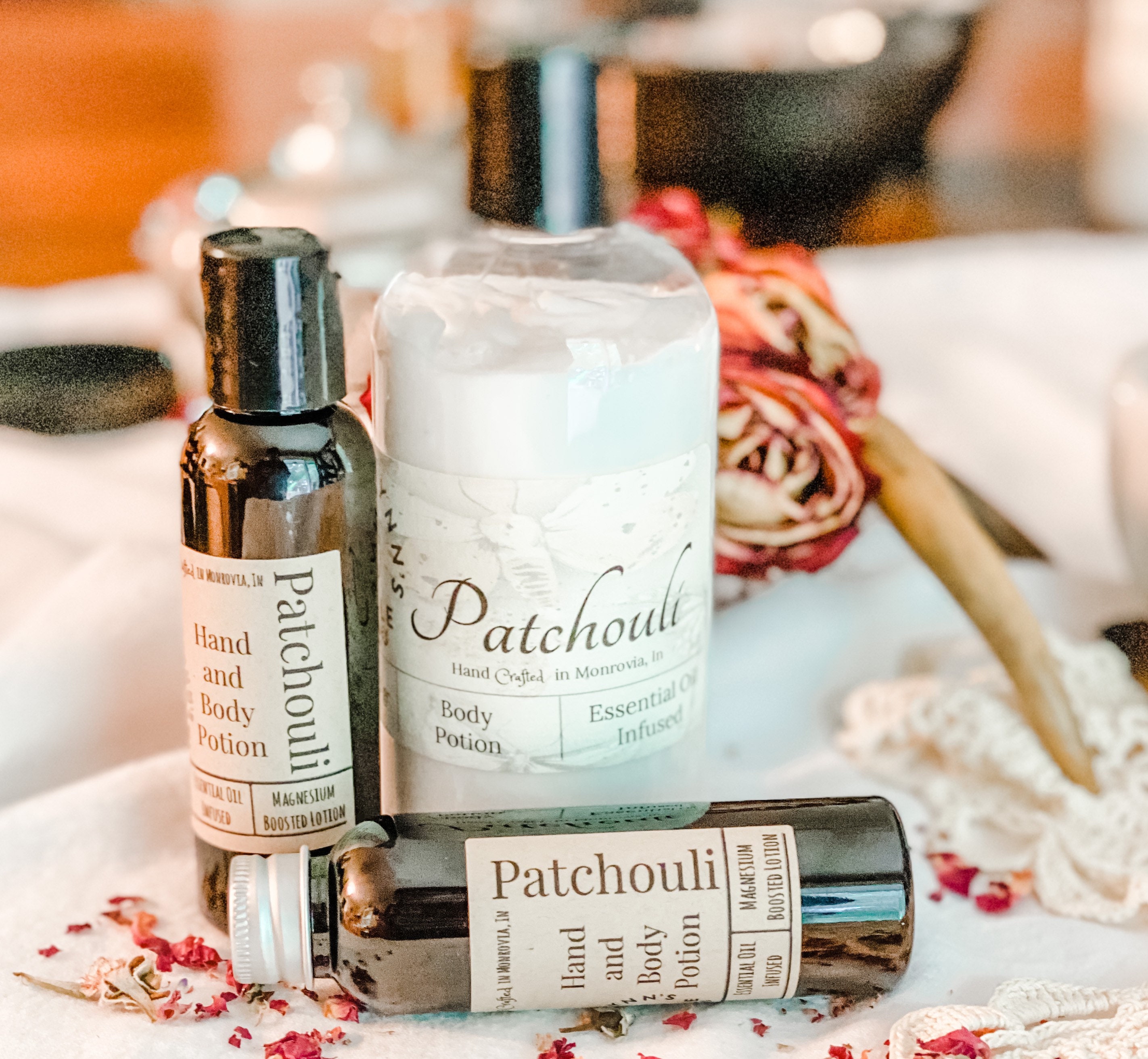 Patchouli, Lotion, Self Care, skin repair, alcohol free, coconut oil ...