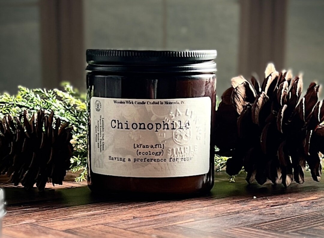 Chionophile Snowy Evenings and Whiffs of Winter: Scented Soy Wax Wooden ...