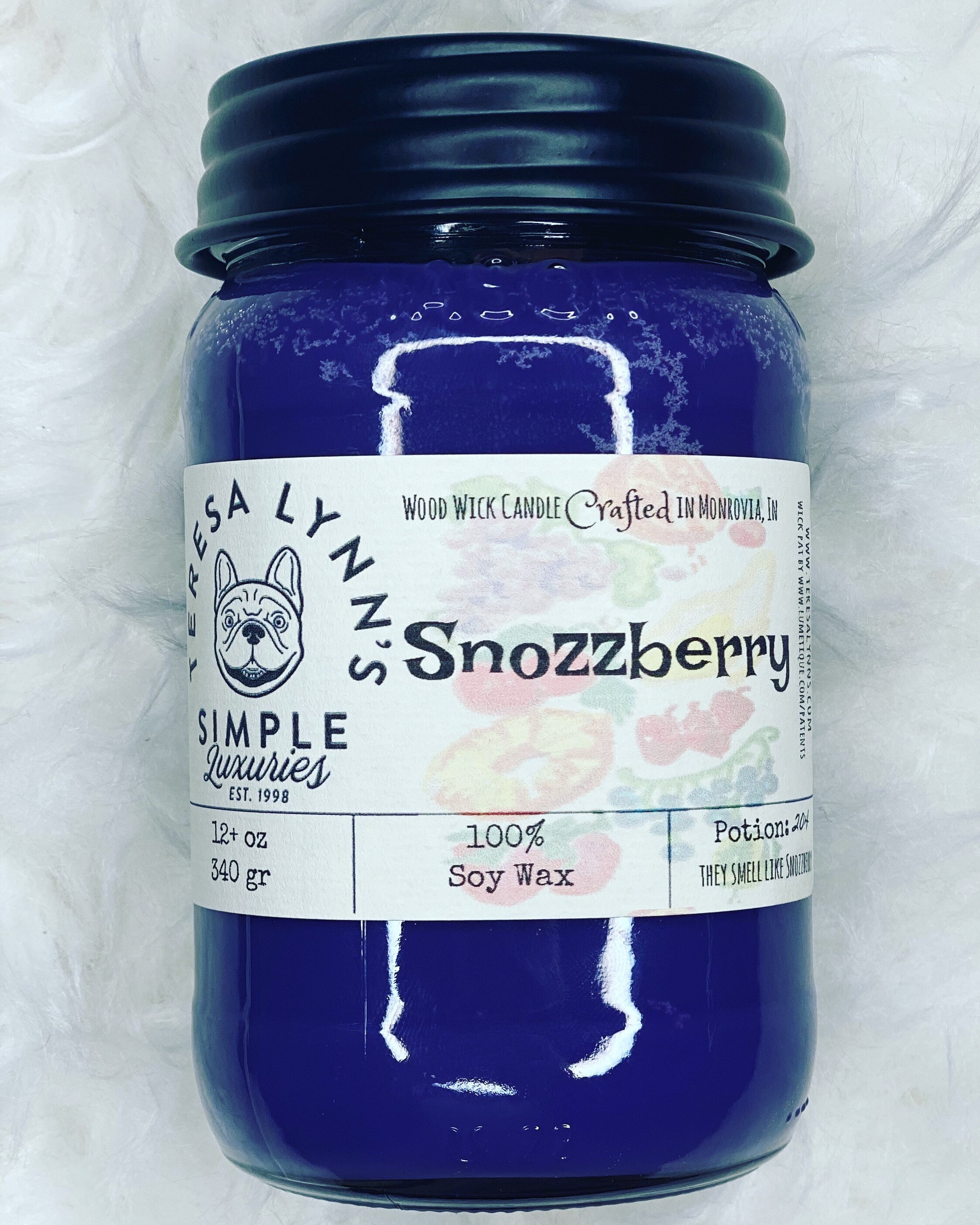 Snozzberry, soy candle, , BlackBerry, raspberry, strawberry, purple ...
