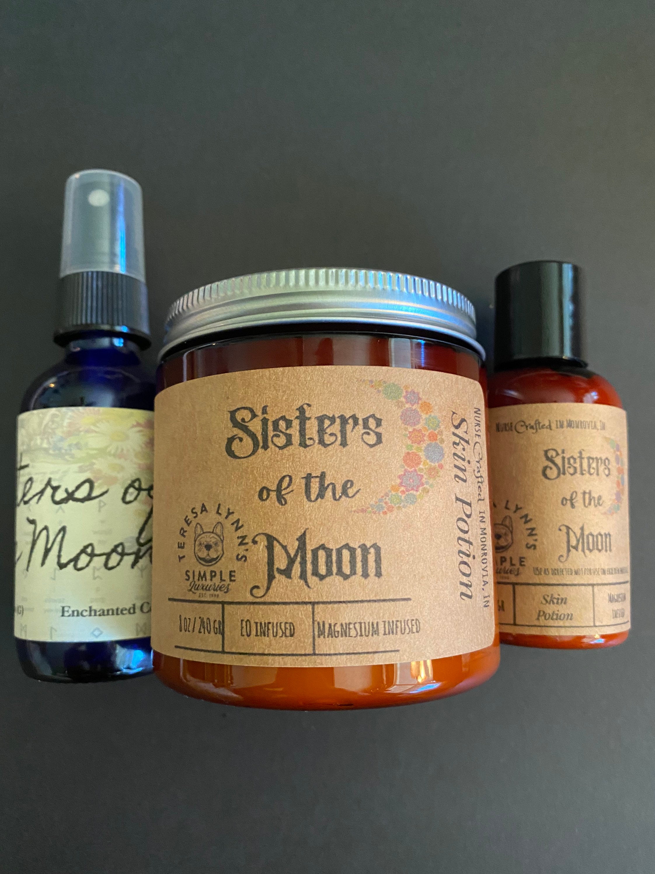 Sisters of the Moon, lotion, skin lotion, goats milk, honey, hemp ...