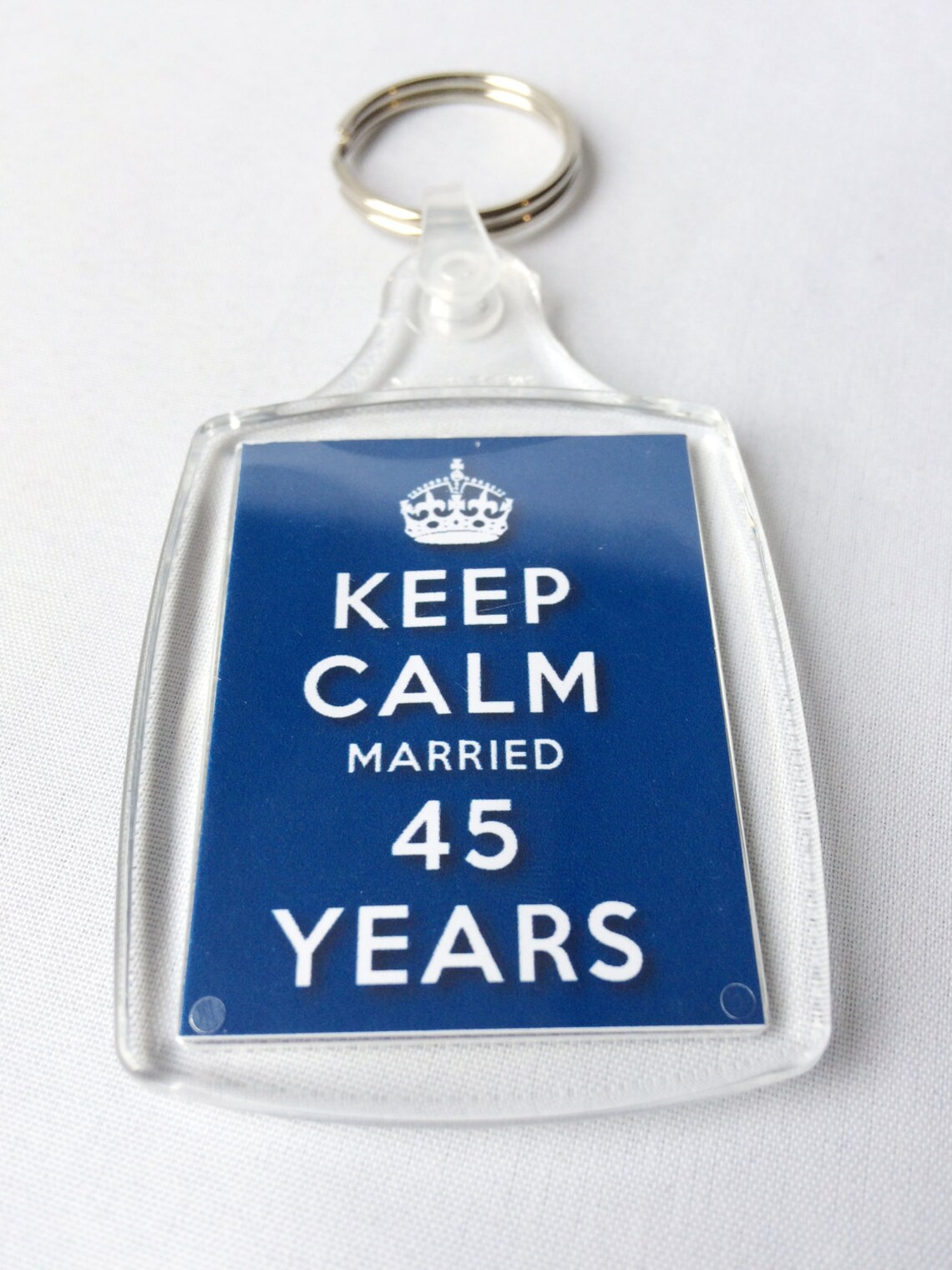 Keep Calm 45th Sapphire Wedding Anniversary Married 45 Years | Etsy