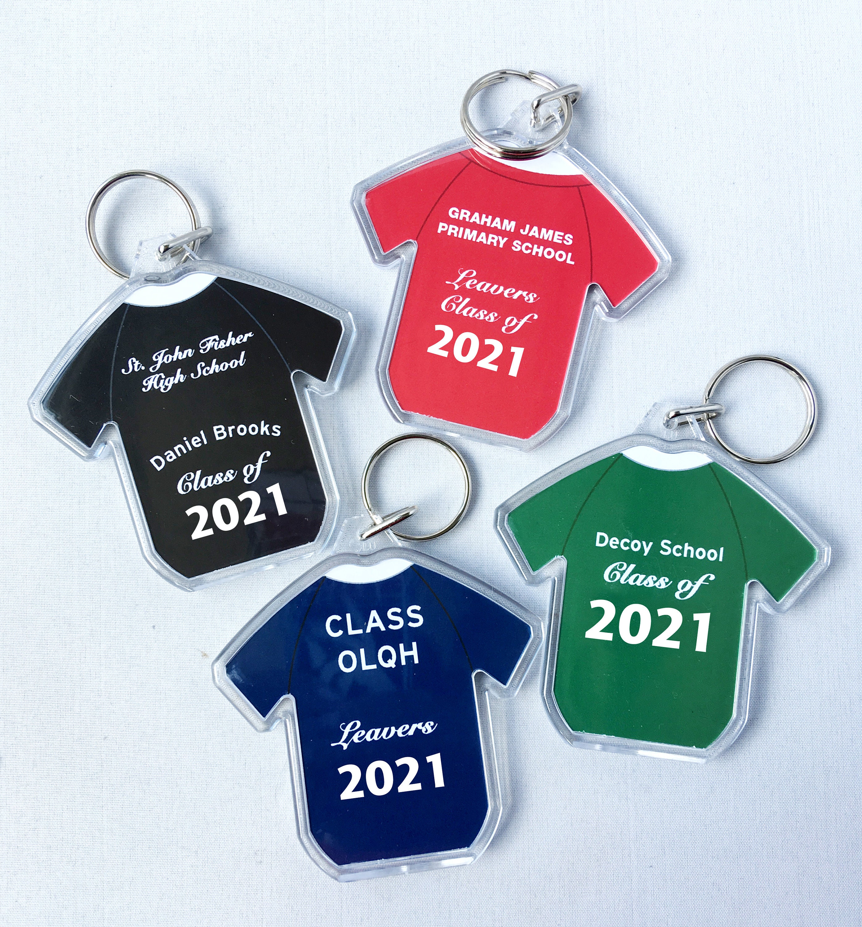 Personalised School Leavers School Uniform Keyrings Bulk | Etsy