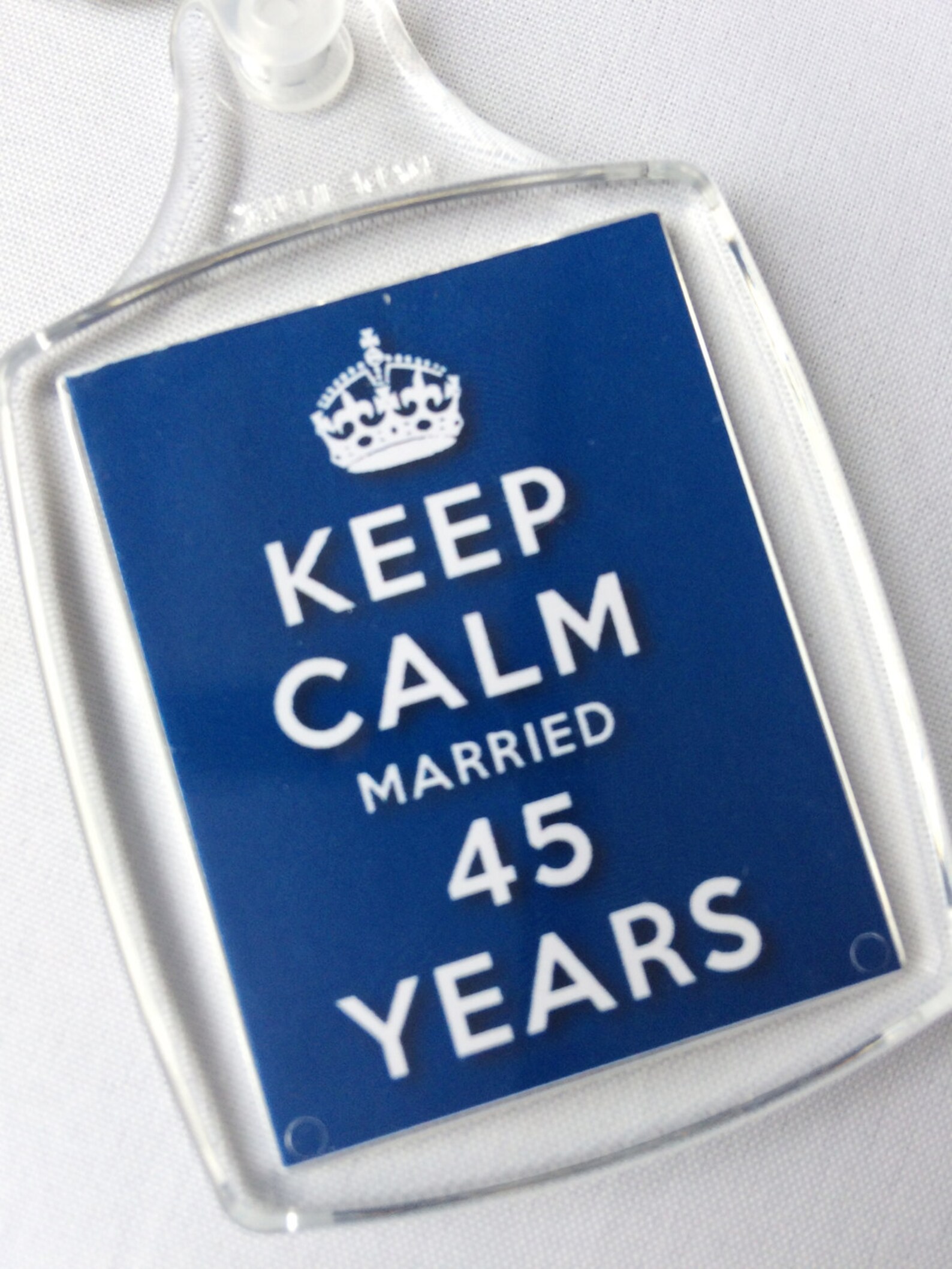 Keep Calm 45th Sapphire Wedding Anniversary Married 45 Years | Etsy