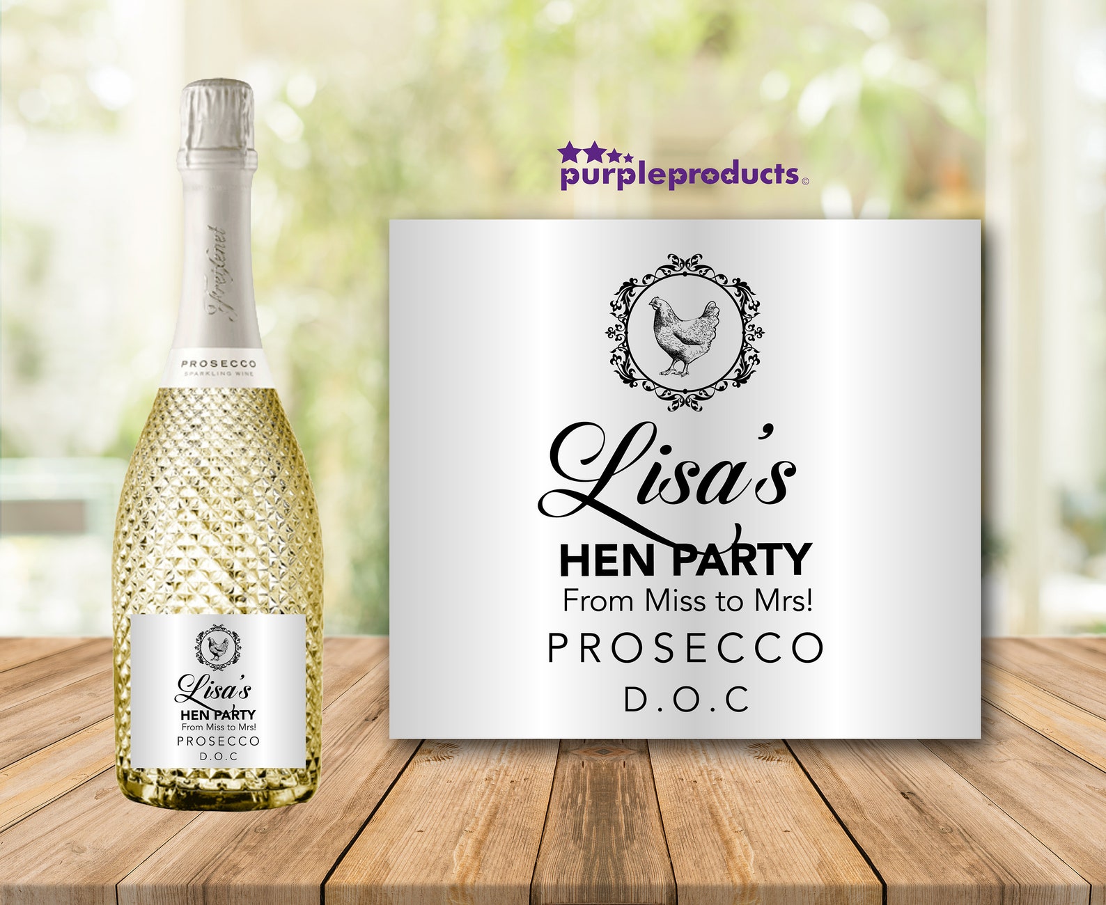 Personalised Hen Do Party Prosecco Bottle Label Any Name. - Etsy UK