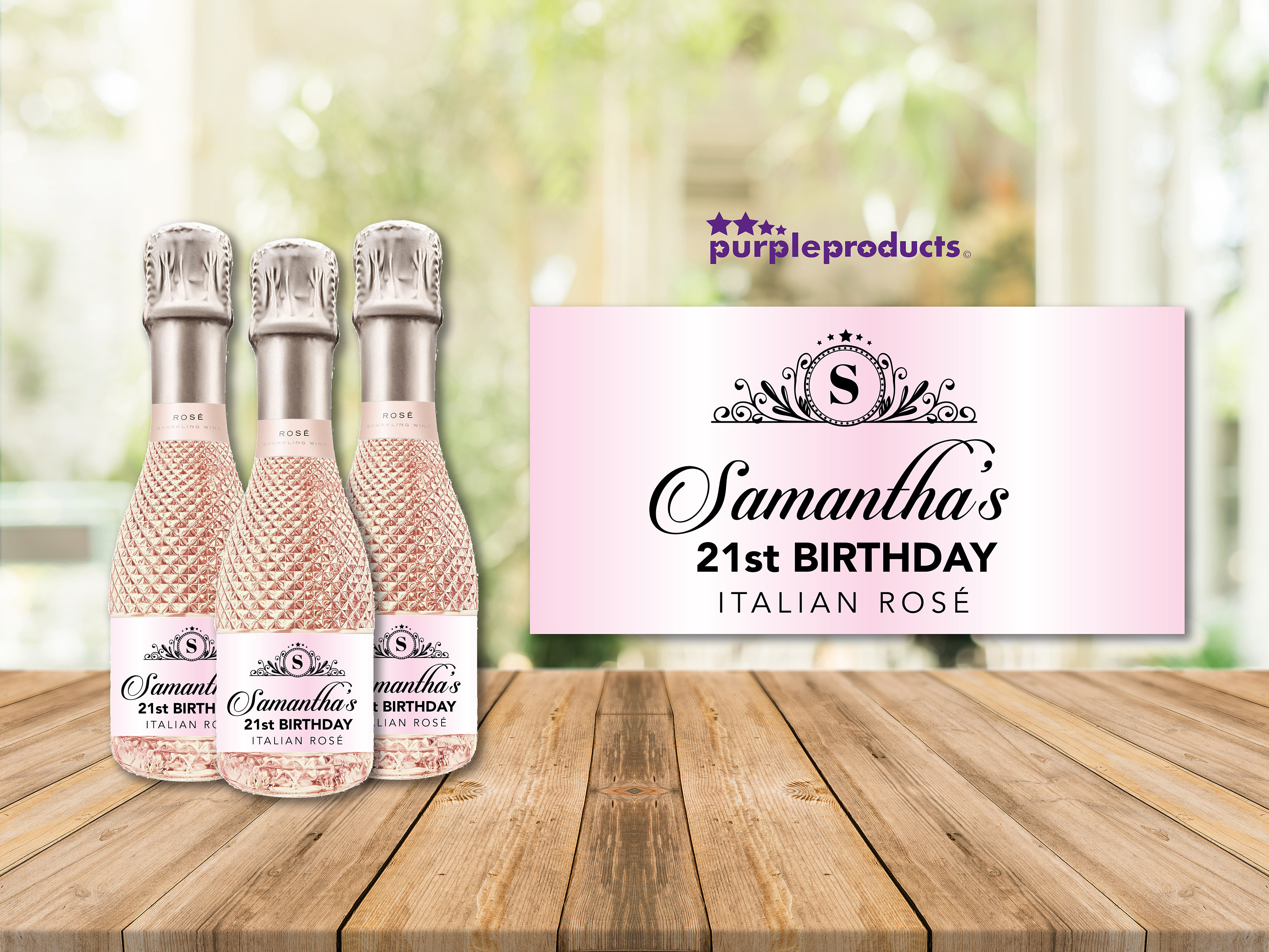 Personalised Mini Prosecco Birthday Any Occasion Bottle | Etsy