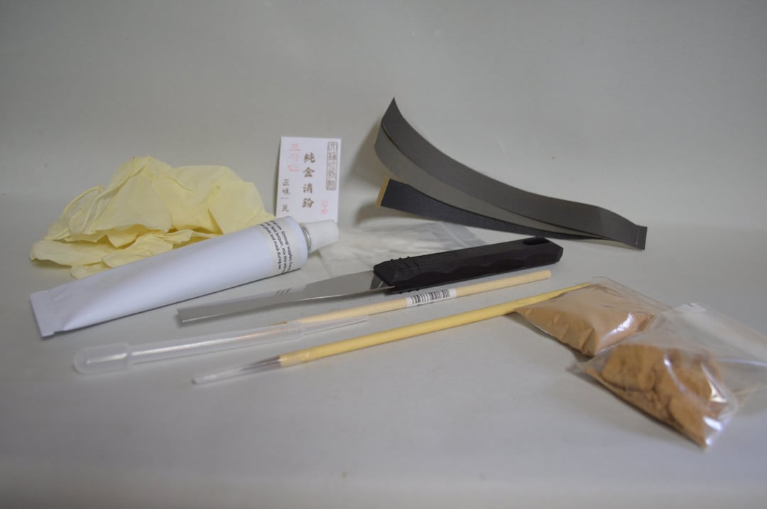 Beginner Kintsugi Materials Set, Real Lacquer, Real Gold Powder ...