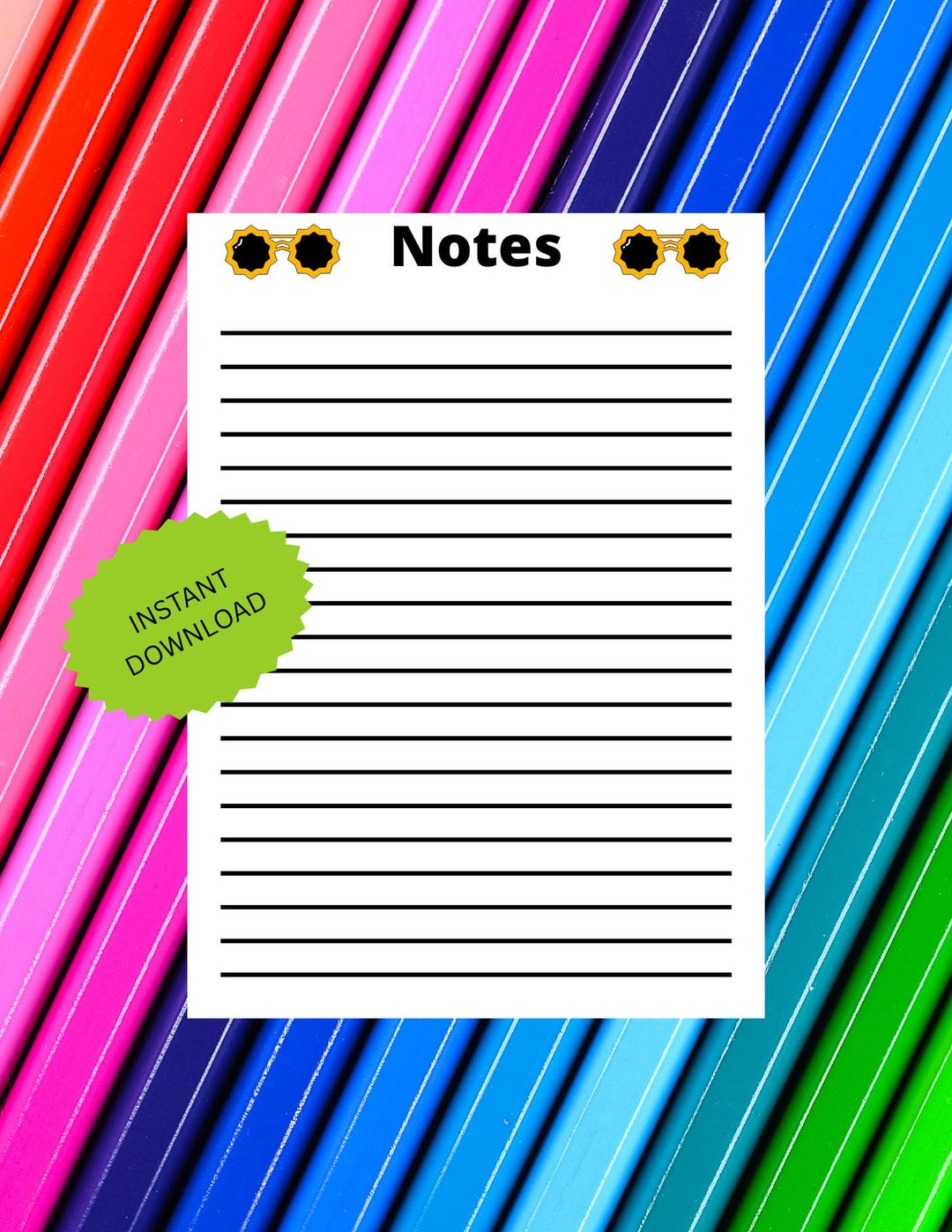 Note Paper Printable, Lined Notepad Paper, Lined Note Paper, Lined ...