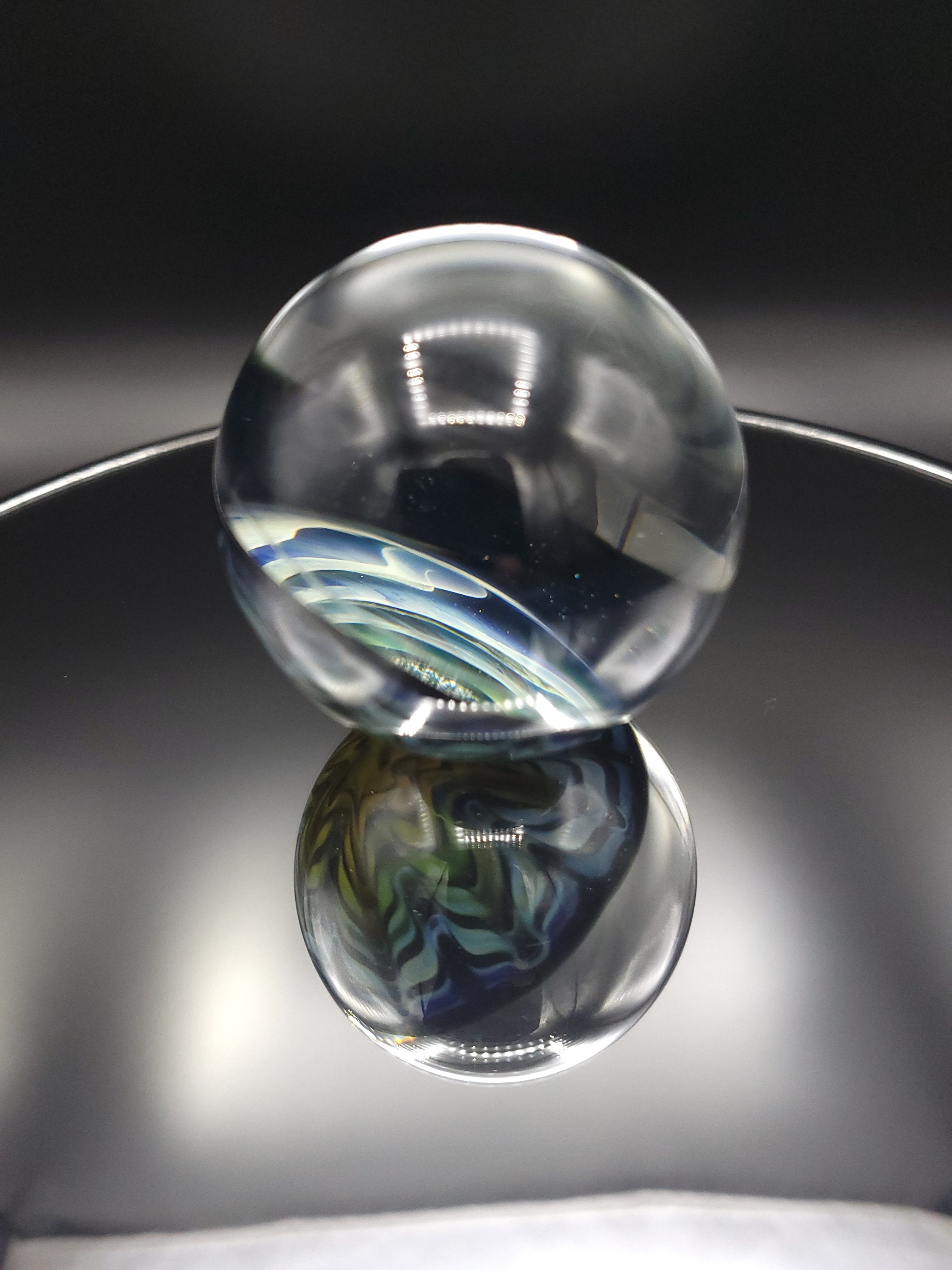 2.25 Inch Gold and Silver Fumed Vortex Marble - Etsy