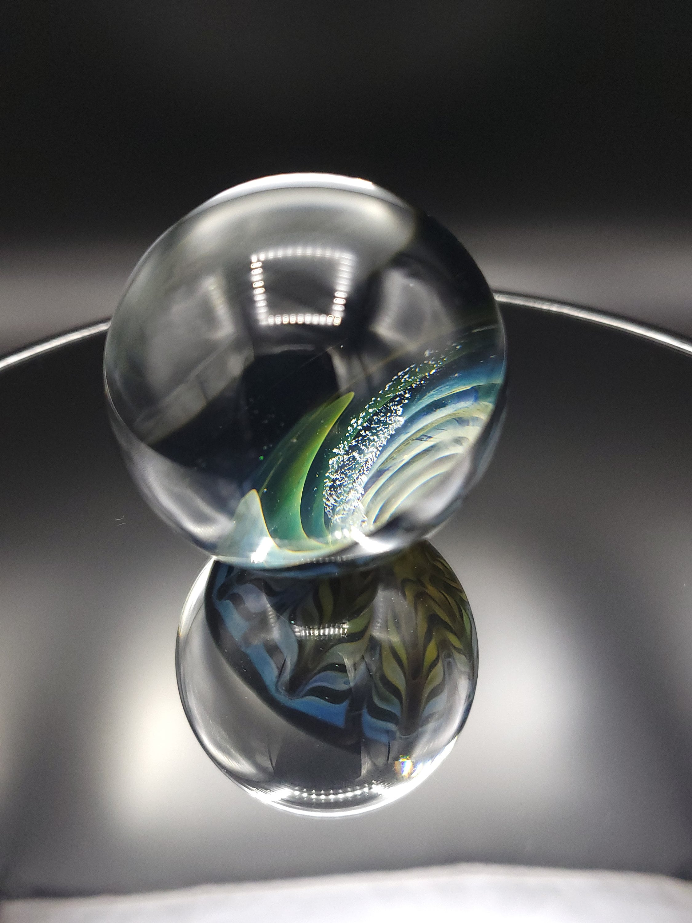2.25 Inch Gold and Silver Fumed Vortex Marble - Etsy