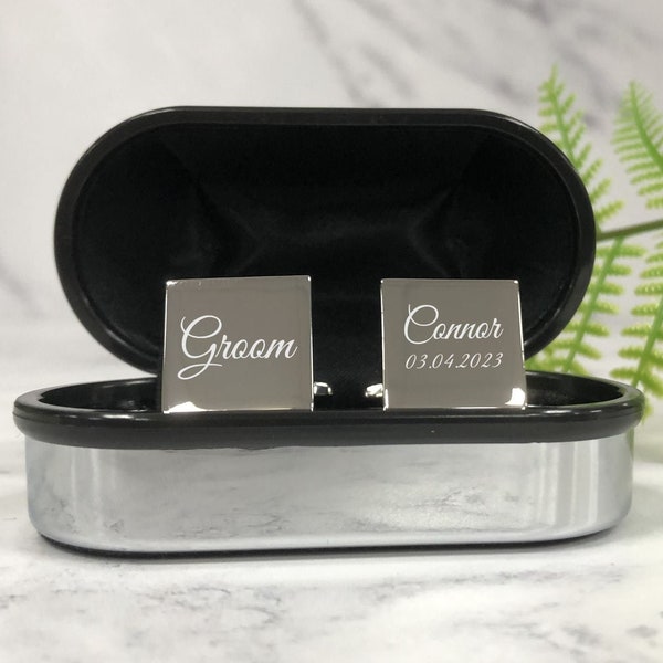 Engraved Cufflinks - Etsy