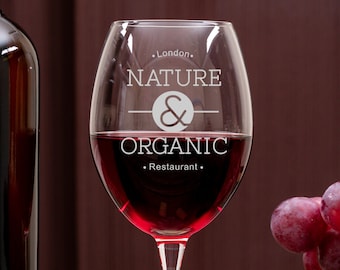 Logo Wine Glasses | Etsy