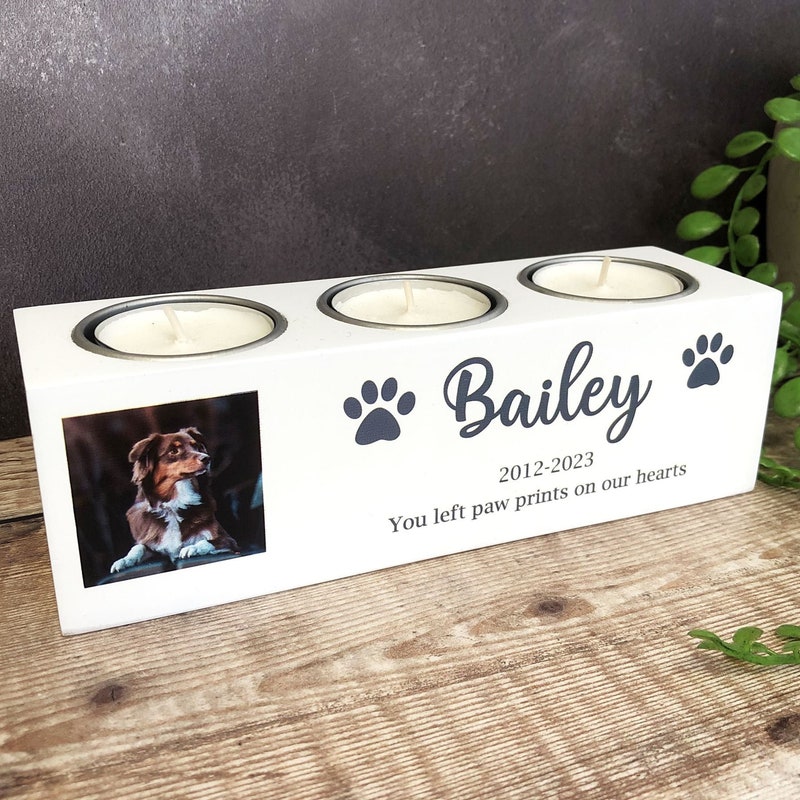 Slate Photo and Candle - Etsy UK