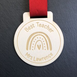 Personalised Engraved Wooden School Medals 8cm | School Medal L ...