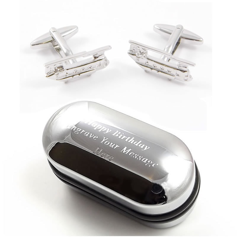 Chinook Helicopter Cufflinks – Engraved Gift Box, Military Pilot Gift ...