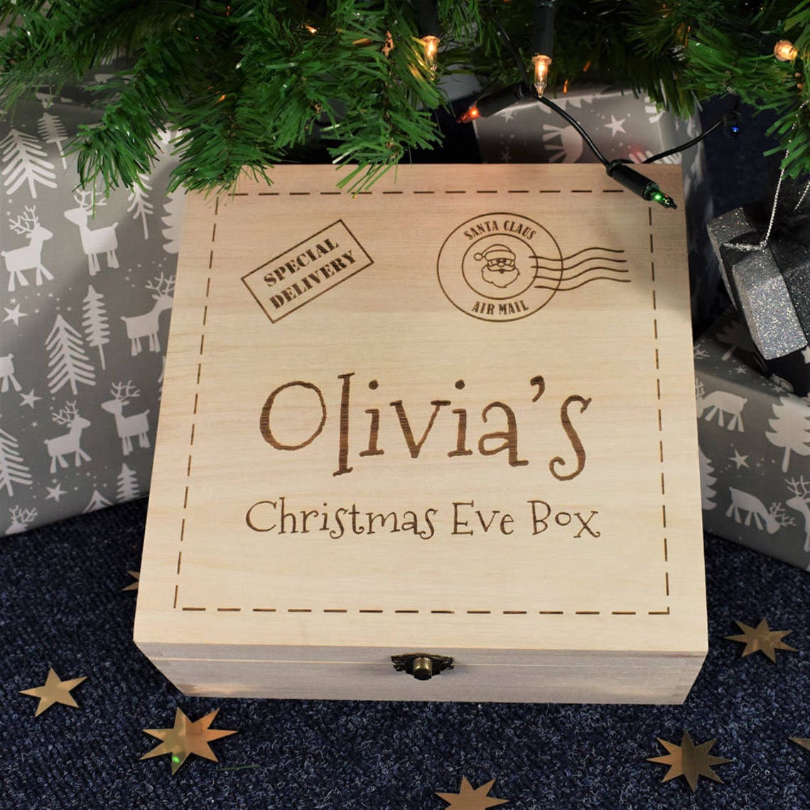 Engraved Christmas Eve Box Personalised Bespoke Wooden - Etsy